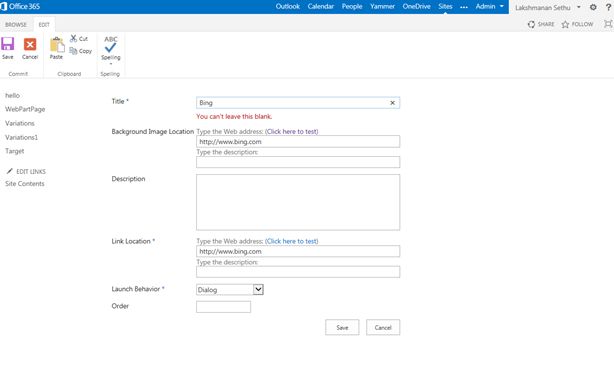 Promoted Links App in SharePoint 2013 Online Promoted Links App in SharePoint 2013 Online